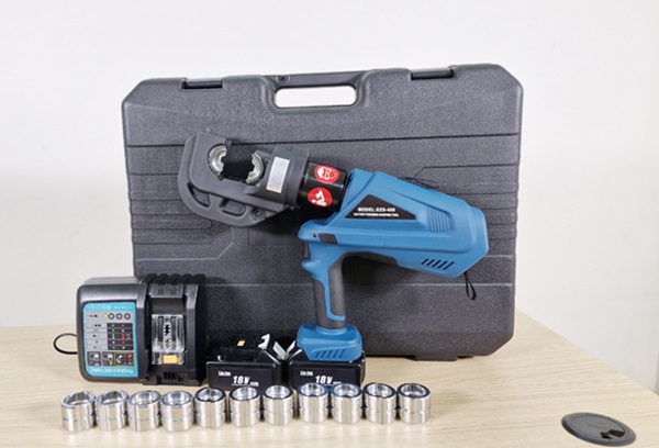 Máy ép cos thủy lực dùng pin EZS-400 cho thợ chuyên nghiệp